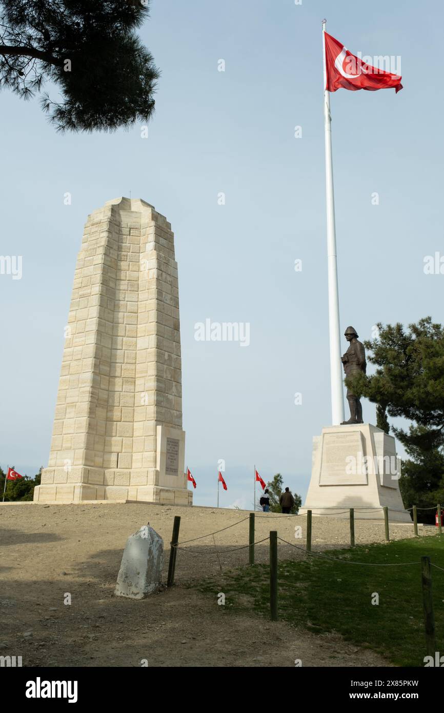 Canakkale, Turkey - Mar 19 2024: Photo of the Ataturk monument at ...