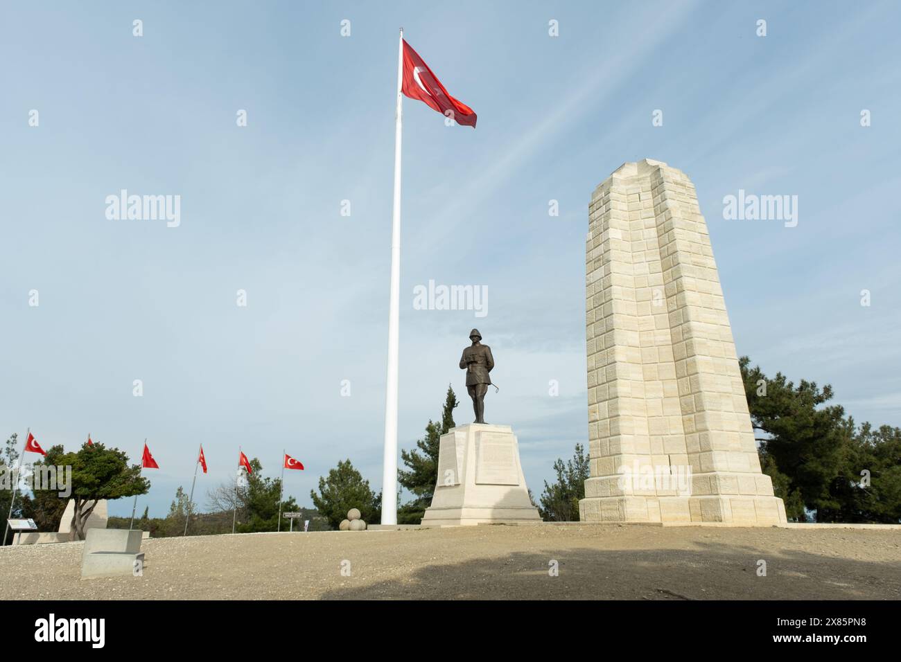 Canakkale, Turkey - Mar 19 2024: Photo of the Ataturk monument at ...