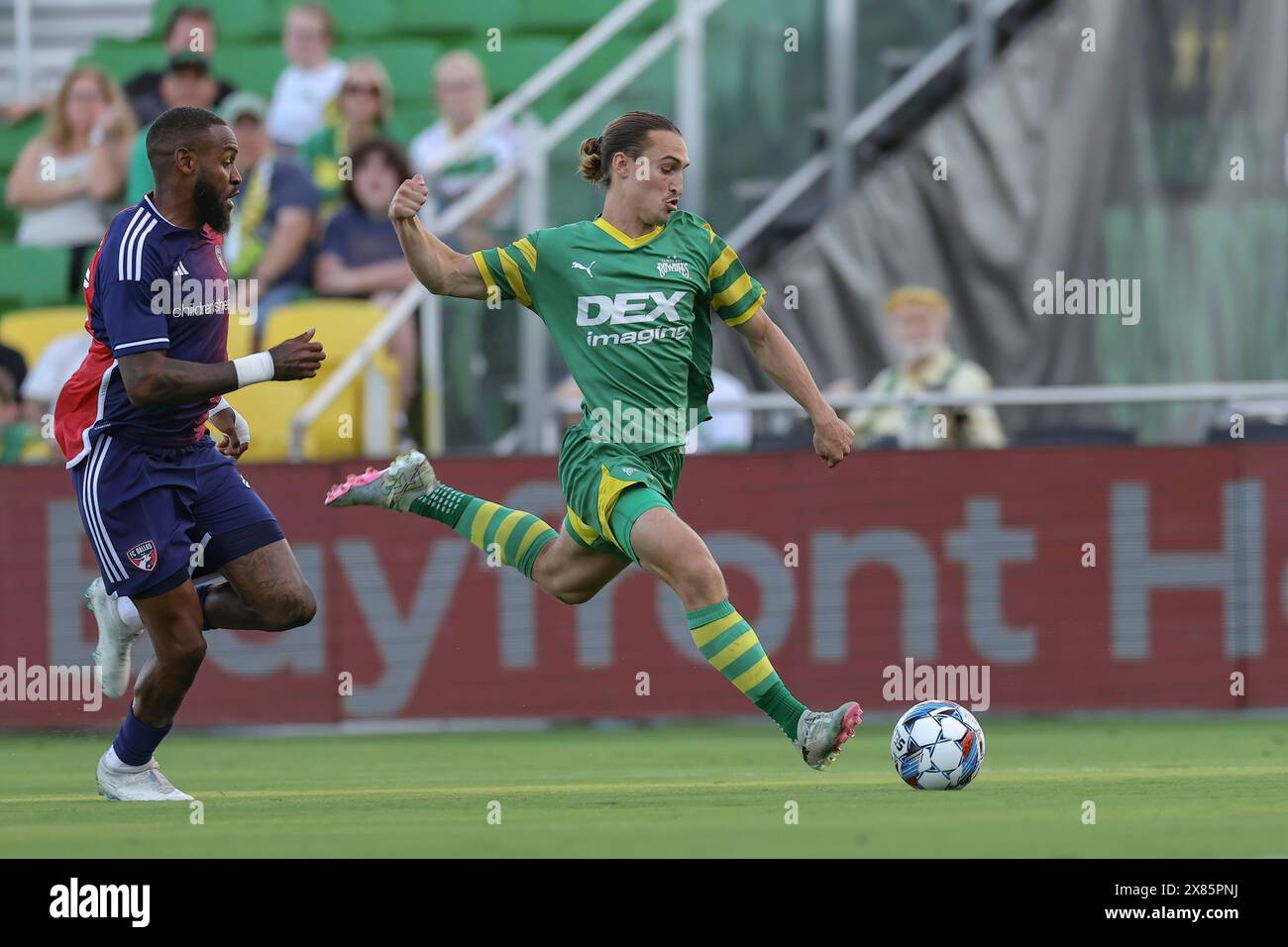 St. Petersburg, Florida, USA. 22nd May, 2024. Tampa Bay Rowdies forward ...