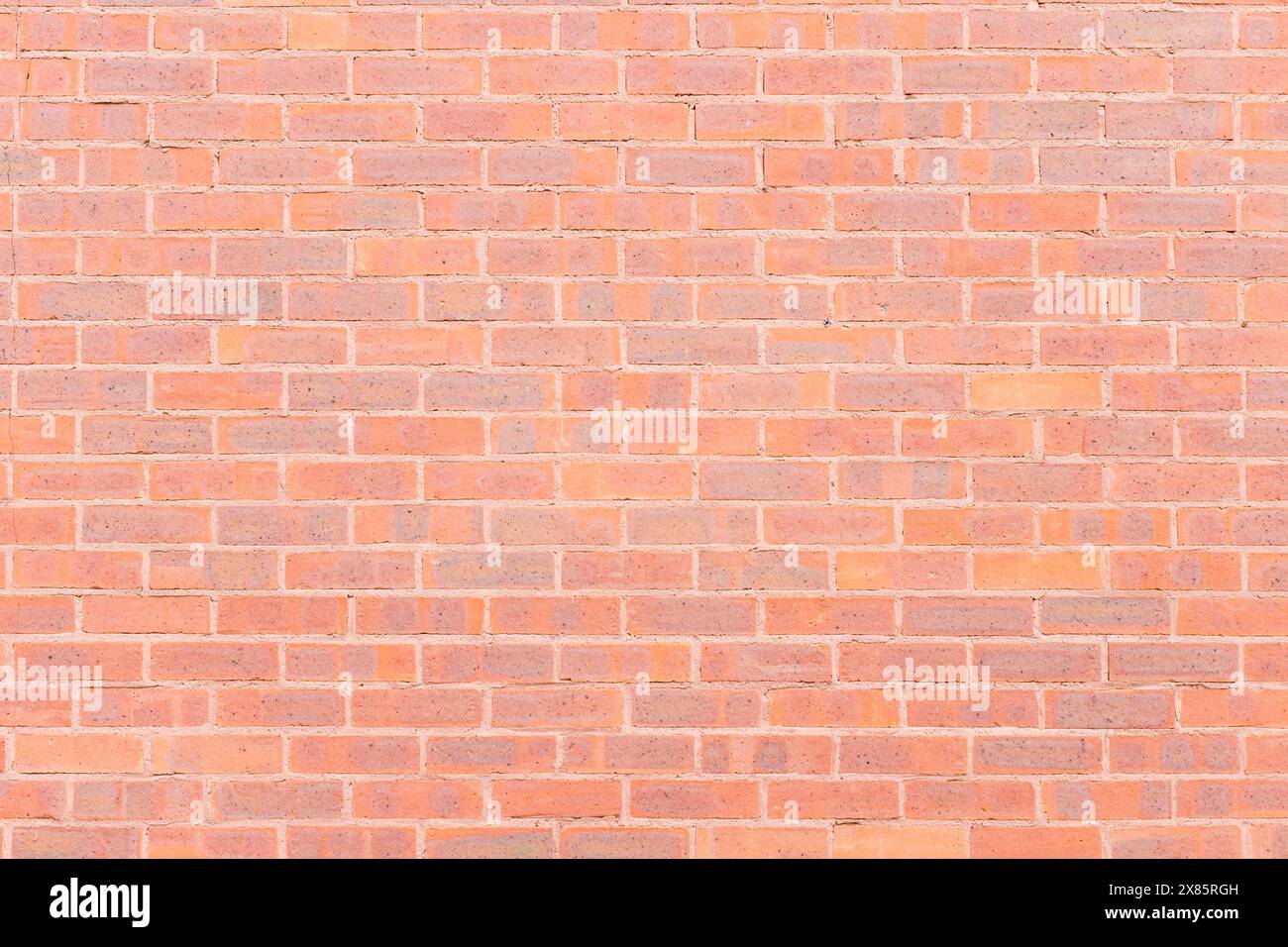 Newly built red brick wall Stock Photo - Alamy