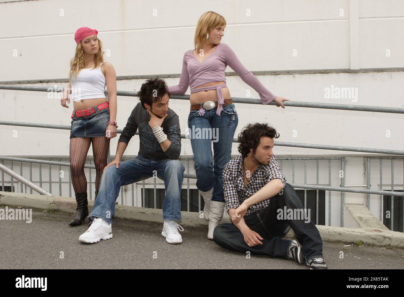 Deutsche Popband "Banaroo", bestehend aus Kathrin Cat Geißler, Vittorio ...