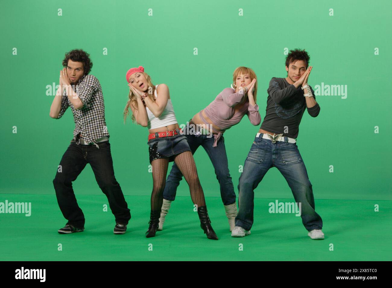 Deutsche Popband "Banaroo", hier alle vier v. l. n. r.: Robbert Bobby ...