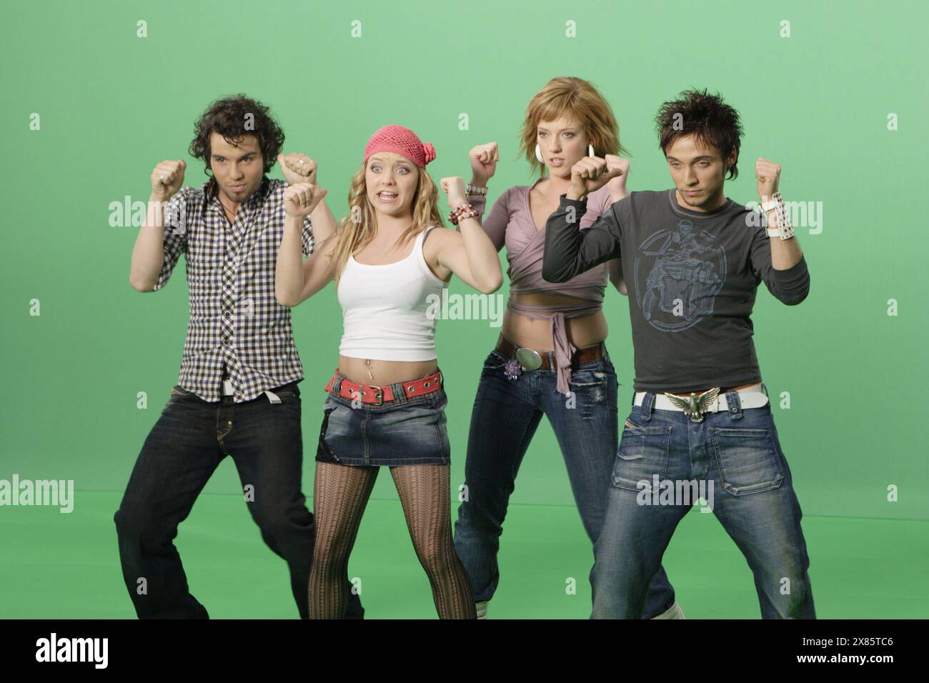 Deutsche Popband "Banaroo", hier alle vier v. l. n. r.: Robbert Bobby ...