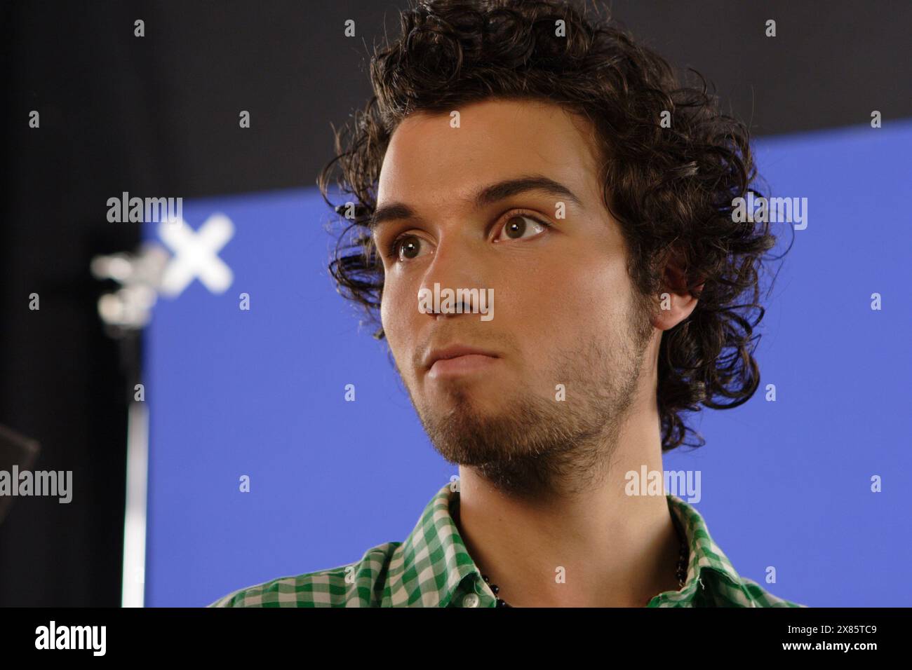 Deutsche Popband "Banaroo" im Studio in Mannheim, hier Robbert Bobby ...