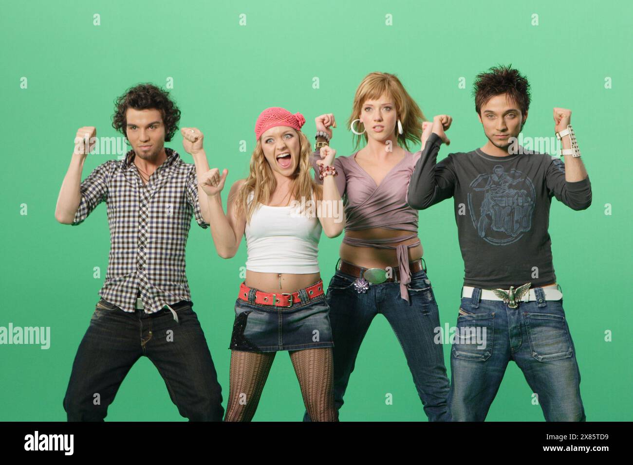 Deutsche Popband "Banaroo", hier alle vier v. l. n. r.: Robbert Bobby ...