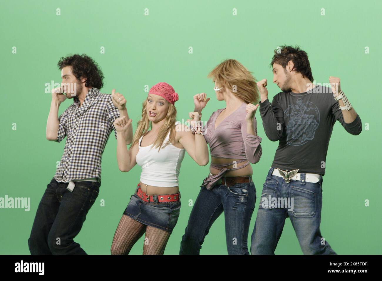 Deutsche Popband "Banaroo", hier alle vier v. l. n. r.: Robbert Bobby ...