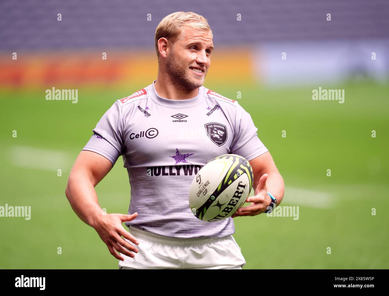 Hollywoodbet Sharks' Dylan Richardson during a captain's run at the ...