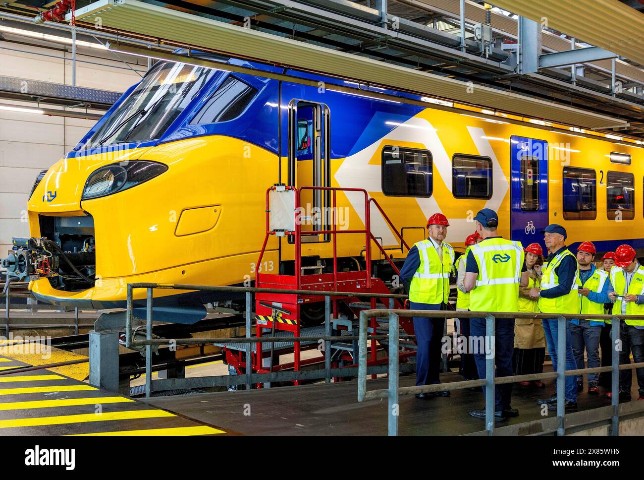 Dutch King Willem Alexander visits NS maintenance company Transdev ...