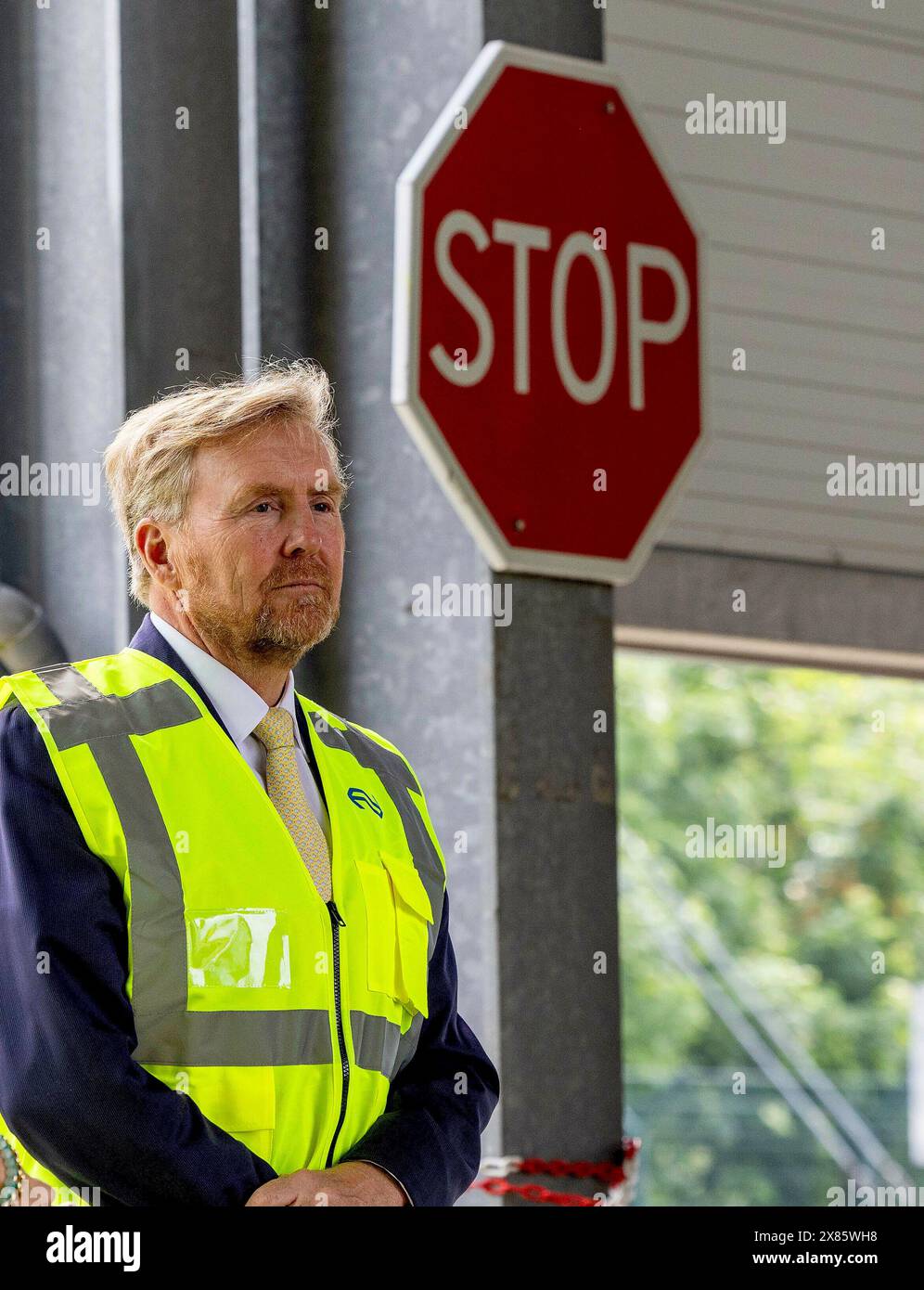 Dutch King Willem Alexander visits NS maintenance company Transdev ...
