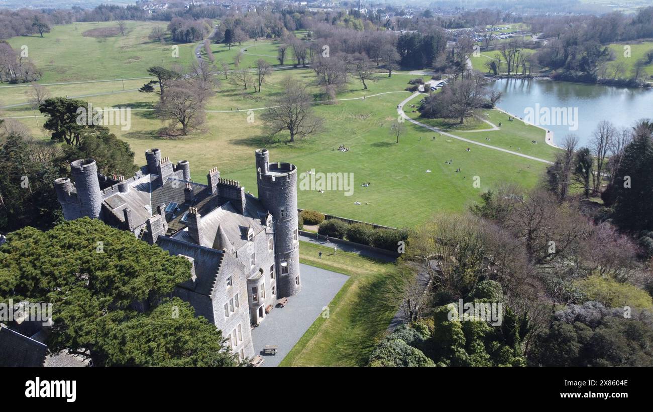 Castlewellan Castle Arial Photos shot with a Drone Stock Photo - Alamy