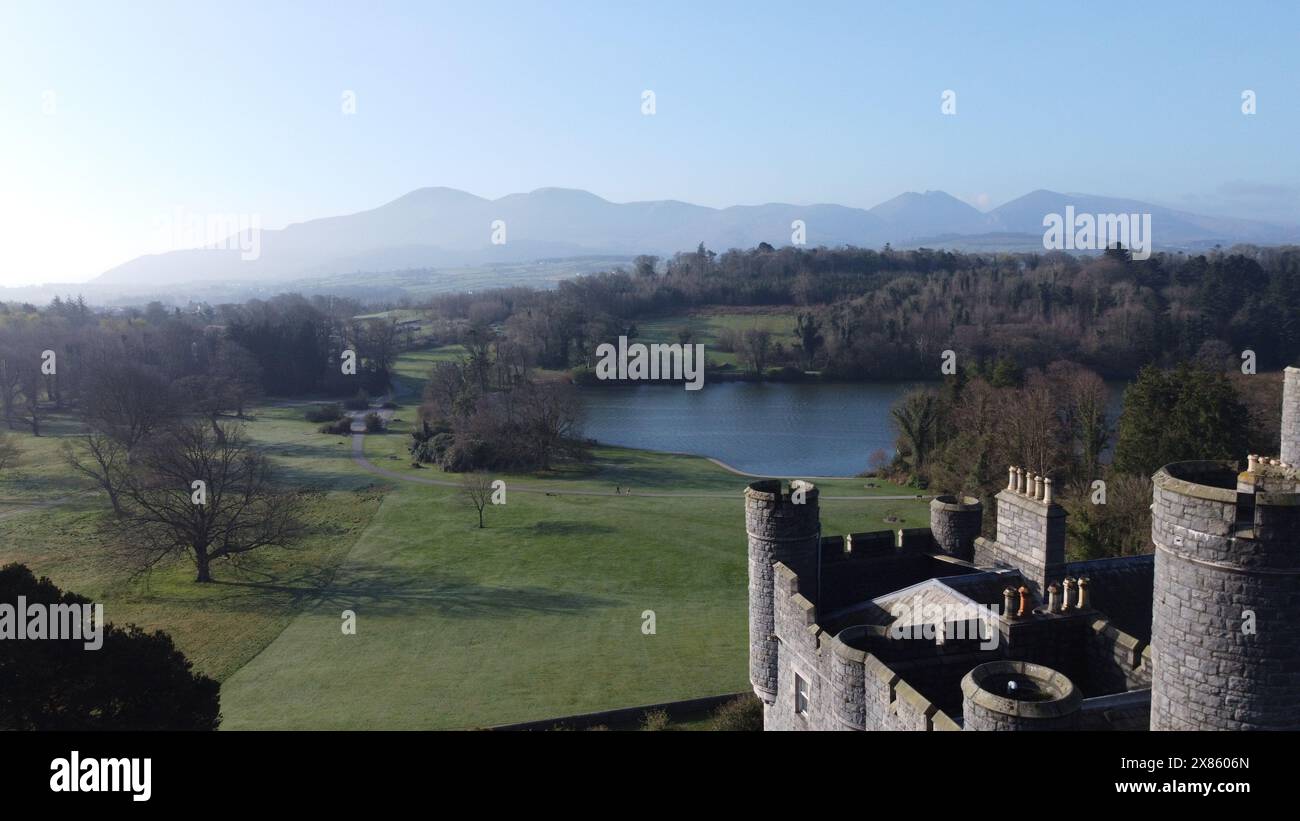 Castlewellan Castle Arial Photos shot with a Drone Stock Photo - Alamy