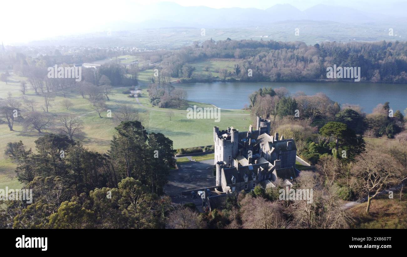 Castlewellan Castle Arial Photos shot with a Drone Stock Photo - Alamy