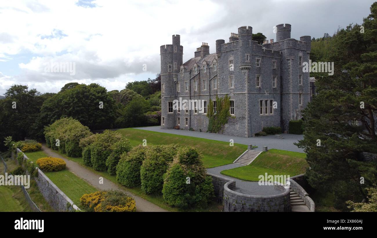 Castlewellan Castle Arial Photos shot with a Drone Stock Photo - Alamy