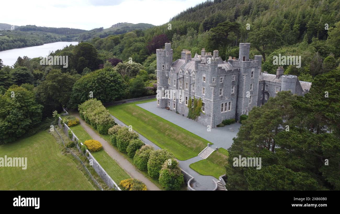 Castlewellan Castle Arial Photos shot with a Drone Stock Photo - Alamy