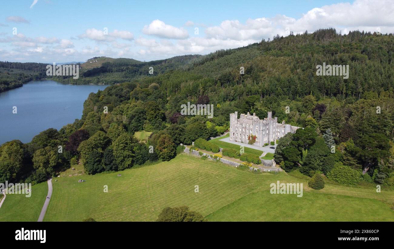 Castlewellan Castle Arial Photos shot with a Drone Stock Photo - Alamy