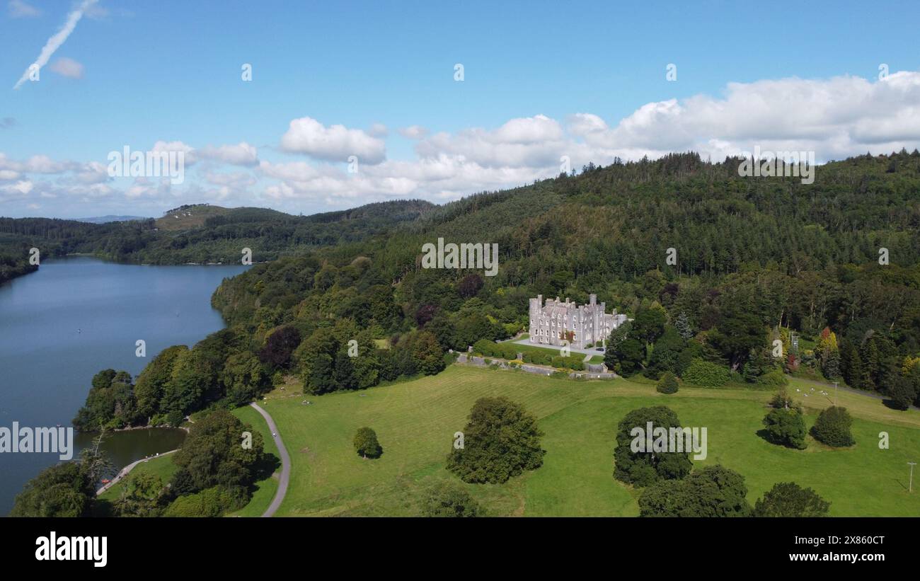 Castlewellan Castle Arial Photos shot with a Drone Stock Photo - Alamy