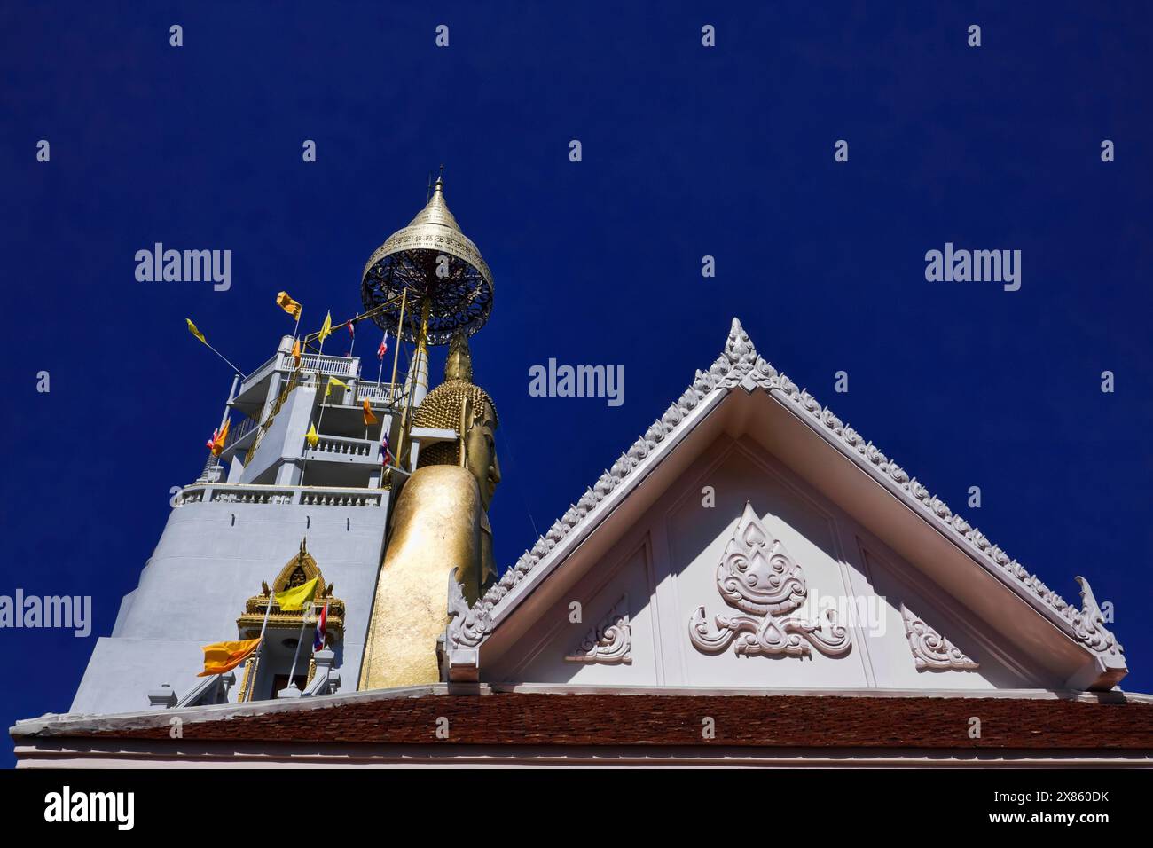 Thailand, Bangkok, the 32 meters tall Standing Buddha Phrasiariyametri ...