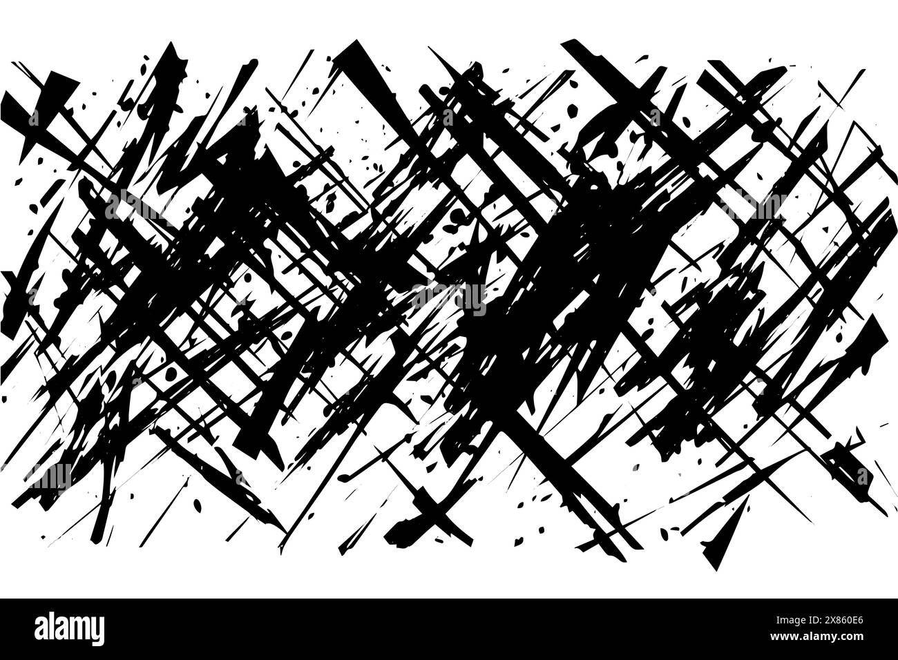Scribble grunge texture. Square abstract background design. Line vector ...