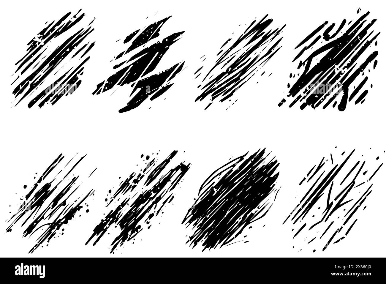 Scribble grunge texture. Square abstract background design. Line vector ...