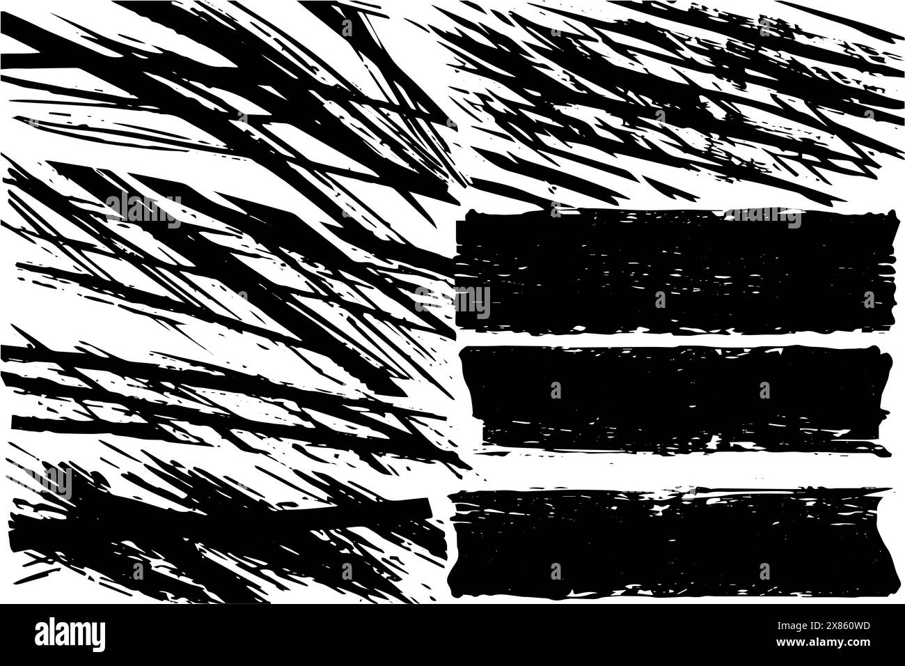 Scribble grunge texture. Square abstract background design. Line vector ...