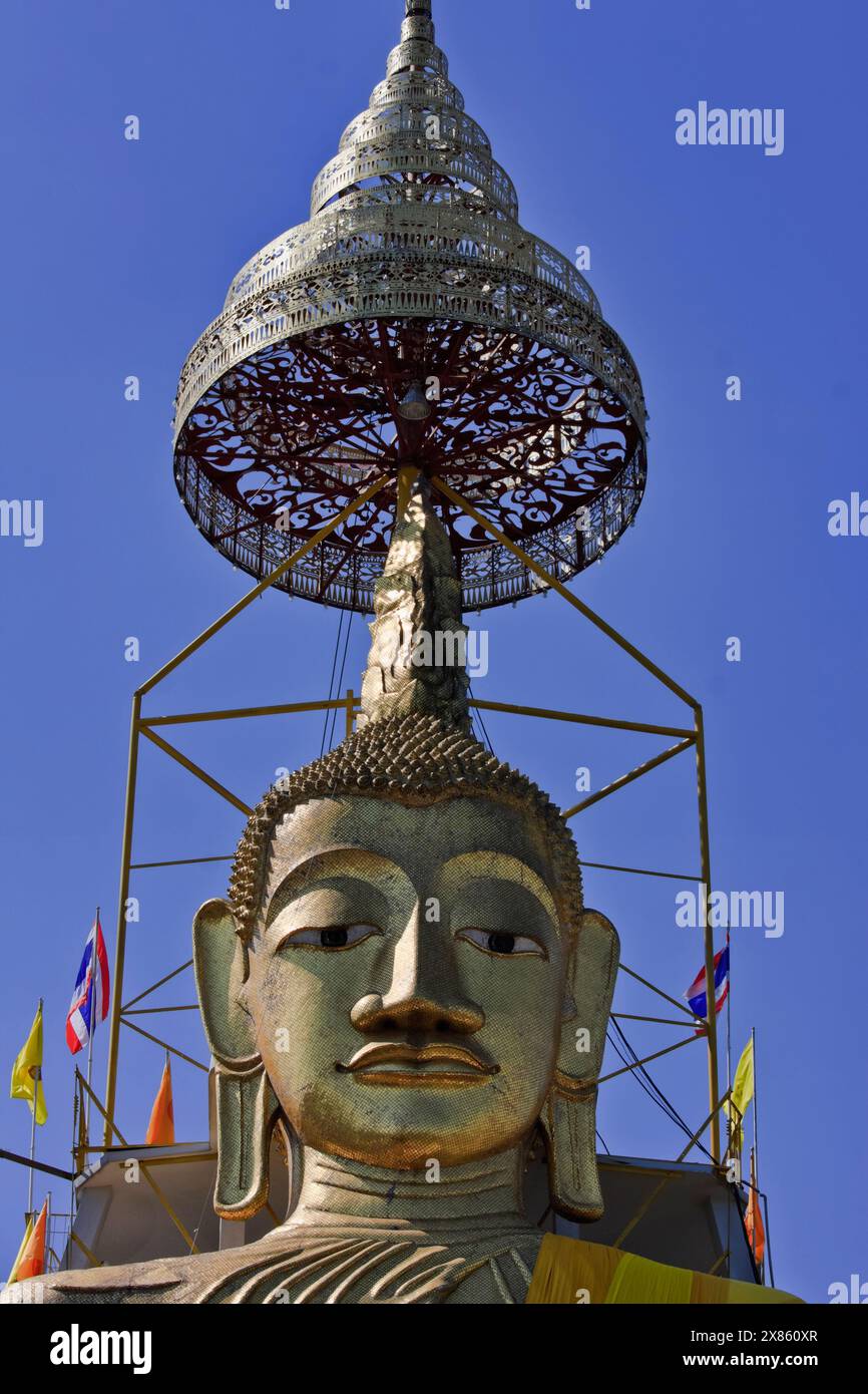 Thailand, Bangkok, the 32 meters tall Standing Buddha Phrasiariyametri ...