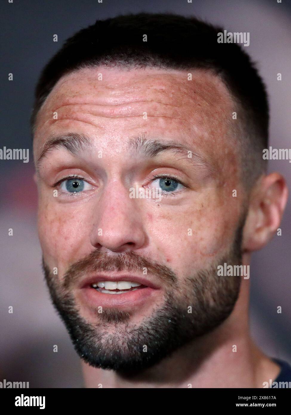 Josh Taylor during a press conference at The Queens Hotel, Leeds ...