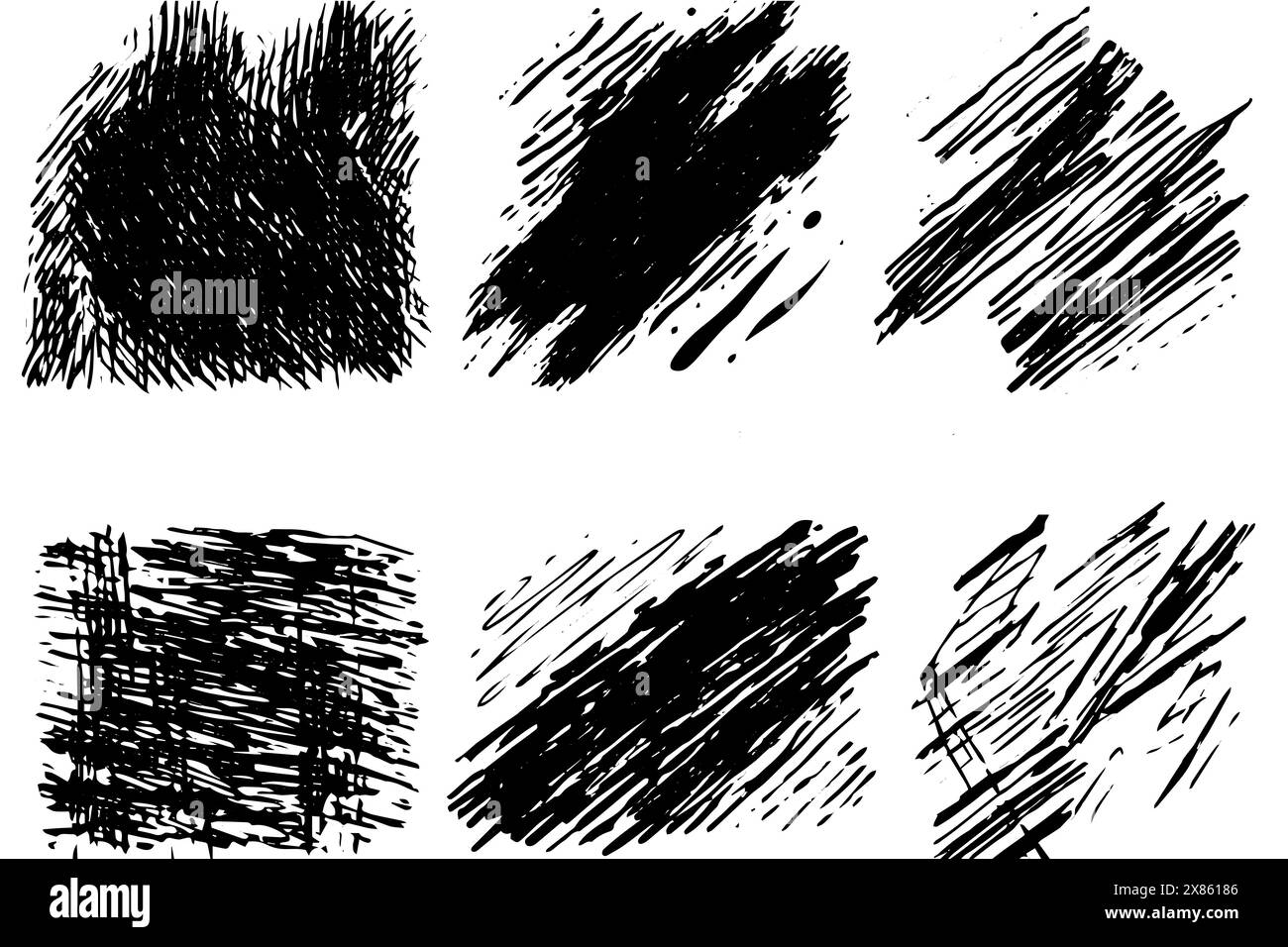 Scribble grunge texture. Square abstract background design. Line vector ...