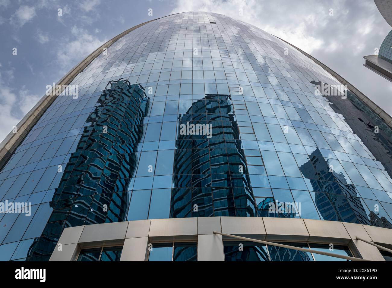 Qatar, Doha, Modern architecture on the Corniche Stock Photo - Alamy