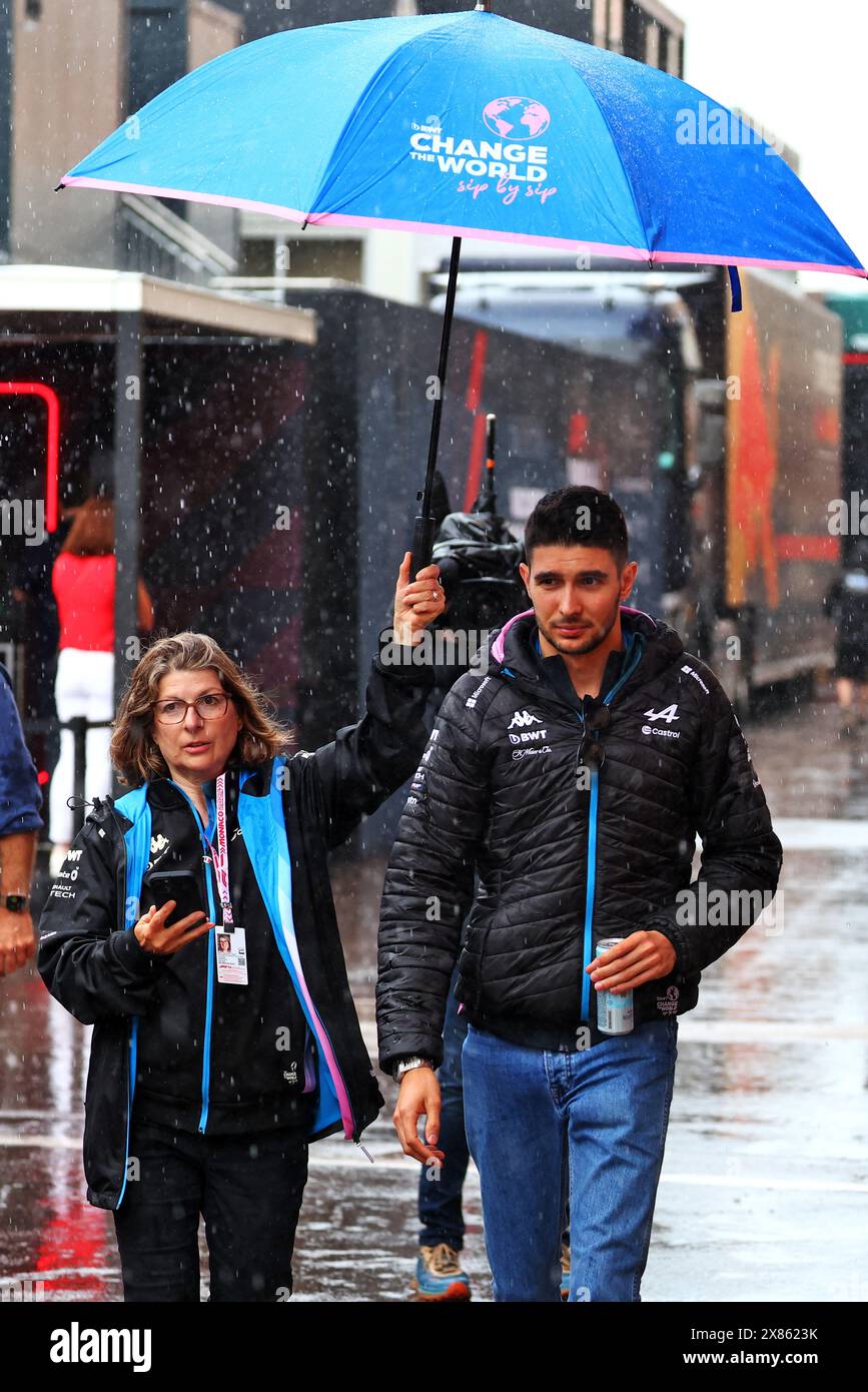 Monte Carlo, Monaco. 23rd May, 2024. Esteban Ocon (FRA) Alpine F1 Team ...