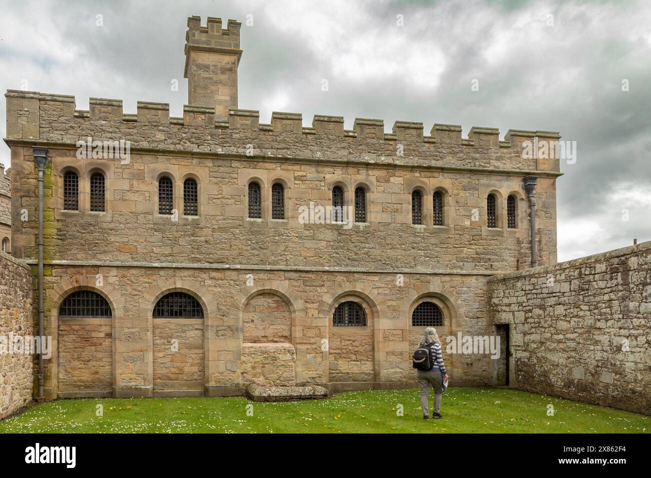 Part of a castle that was built around 1,000 years ago and was turned ...