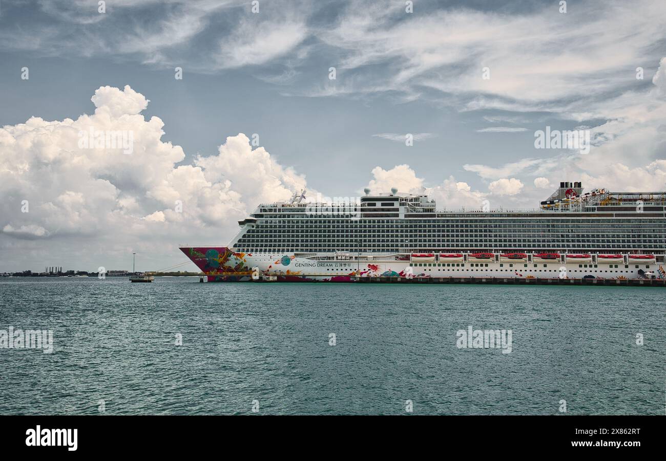 Penang, Malaysia - Nov 1, 2022: Genting Dream, a cruise ship belonging ...