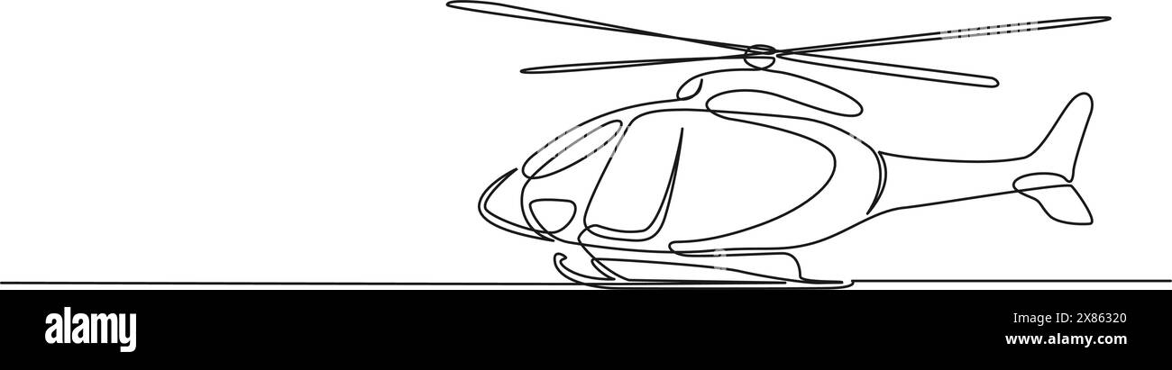 Helicopter line drawing hi-res stock photography and images - Alamy