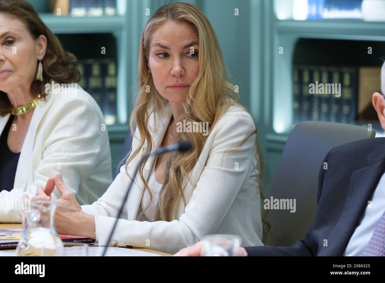 Alicia Alcocer Koplowitz during the annual meeting with the Reina Sofía ...
