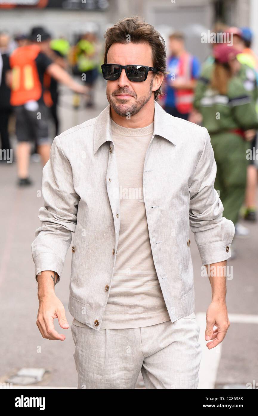 Fernando Alonso attends the Monaco GP at Montecarlo, Formula 1 World ...