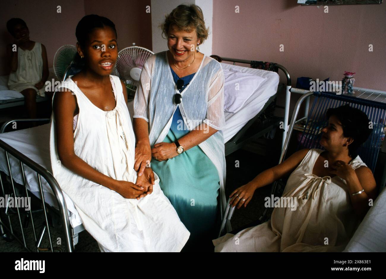 Marie Luise Marjan, deutsche Schauspielerin, besucht während eines ...