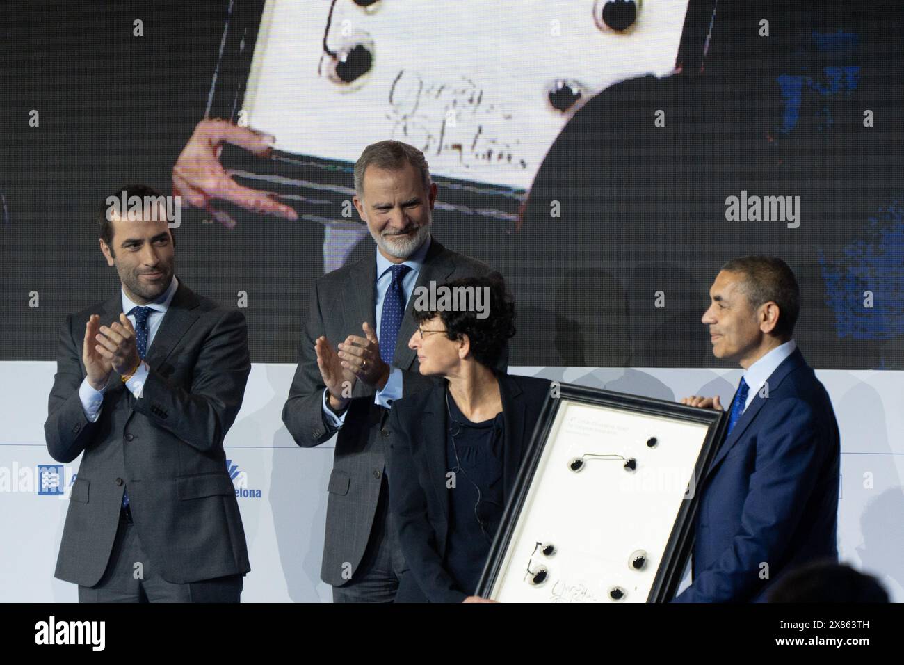 The King of Spain presented the European Construction Award from the ...