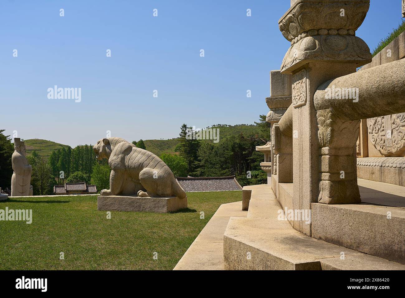 Haesŏn-ri, North Hwanghae, North Korea, Tomb of King Wanggon ...