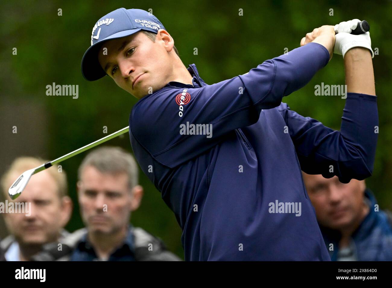 Schilde, Belgium. 23rd May, 2024. Belgian golfer Adrien Dumont de ...