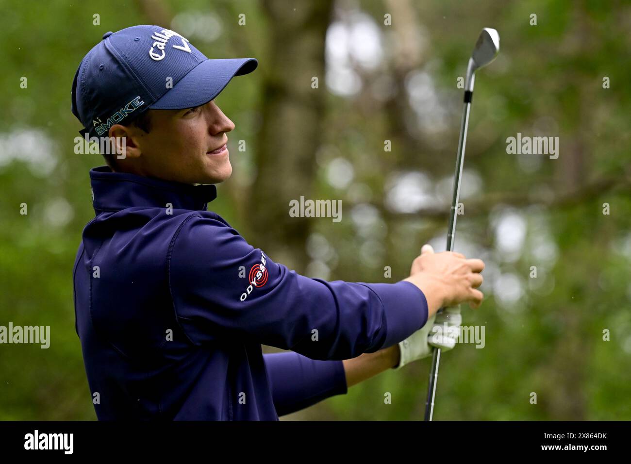 Schilde, Belgium. 23rd May, 2024. Belgian golfer Adrien Dumont de ...