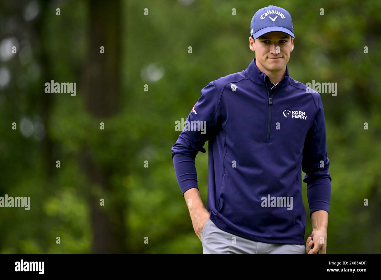 Schilde, Belgium. 23rd May, 2024. Belgian golfer Adrien Dumont de ...