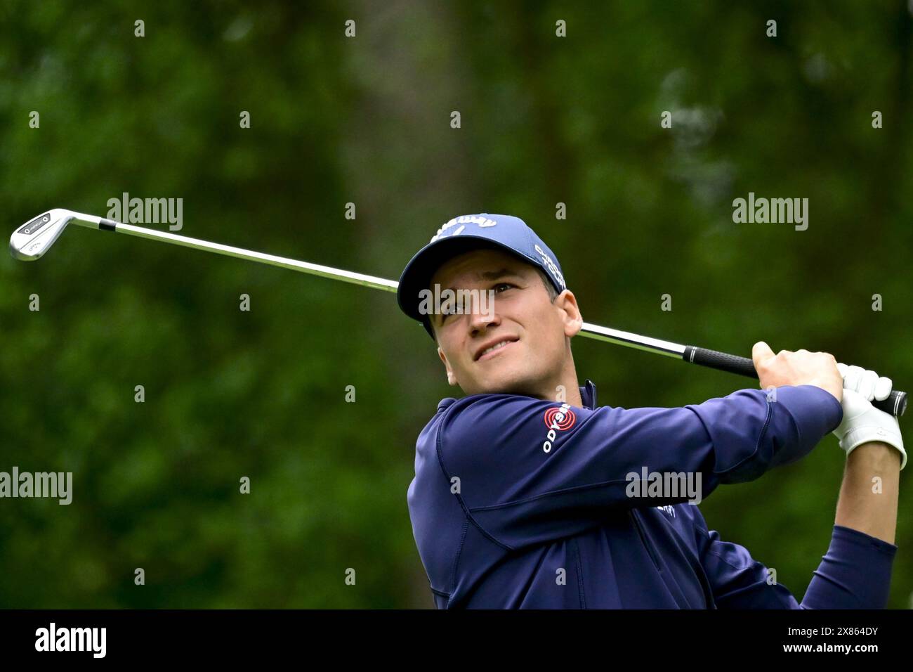 Schilde, Belgium. 23rd May, 2024. Belgian golfer Adrien Dumont de ...