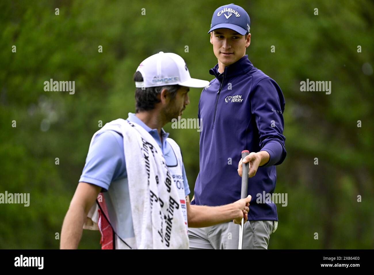 Schilde, Belgium. 23rd May, 2024. Belgian golfer Adrien Dumont de ...