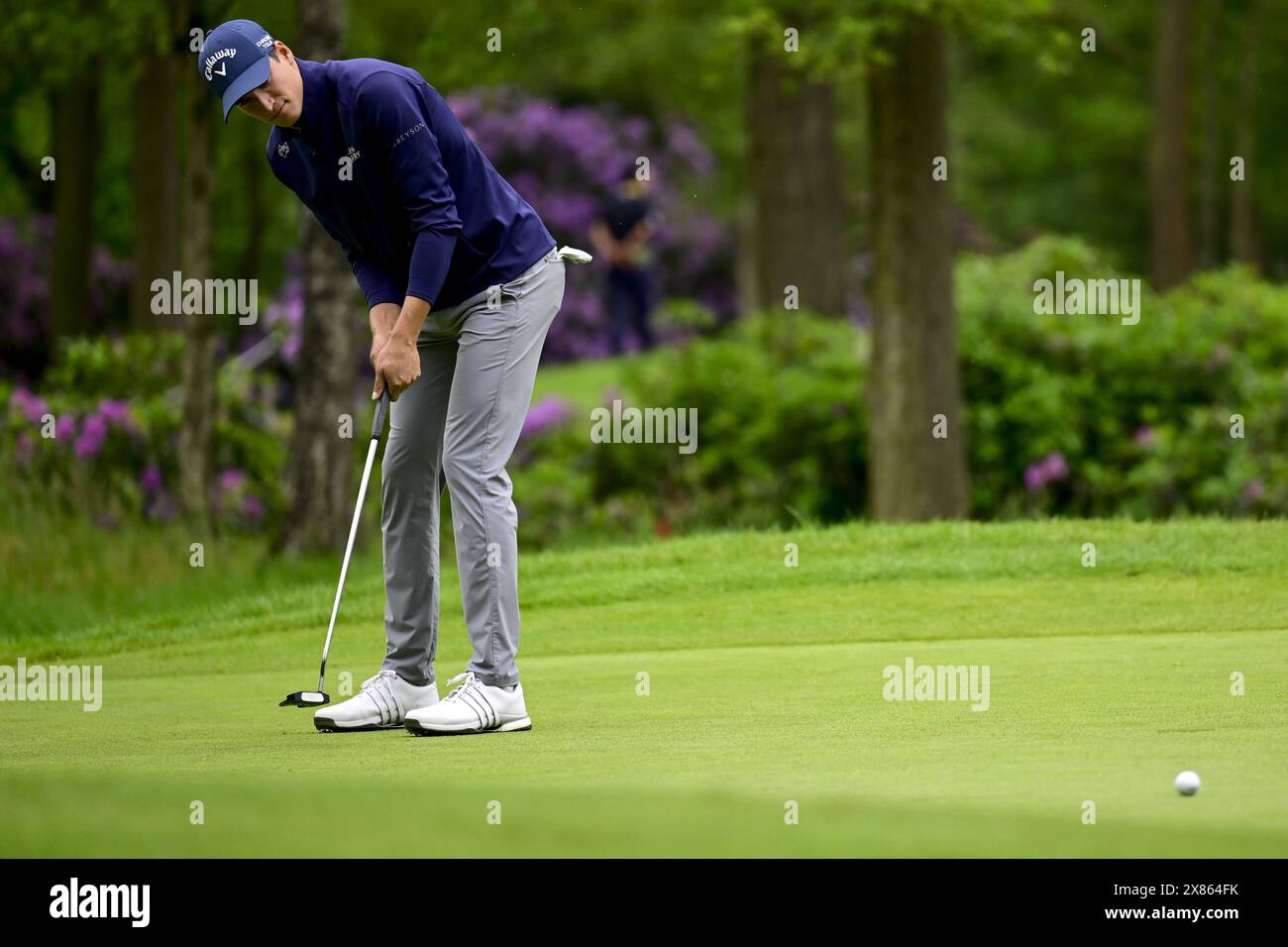 Schilde, Belgium. 23rd May, 2024. Belgian golfer Adrien Dumont de ...