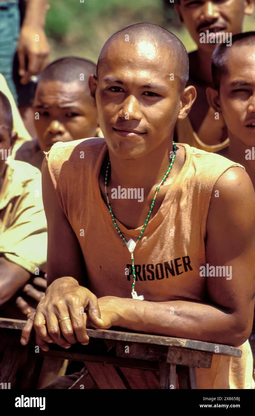 Philippines, Palawan island; Portrait of a prisoner Stock Photo - Alamy