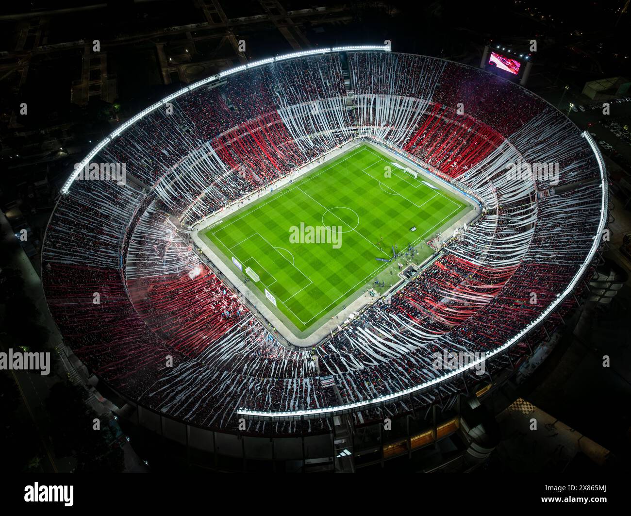 Buenos Aires, Argentina, July 28, 2023: Aerial view of the "River Plate ...