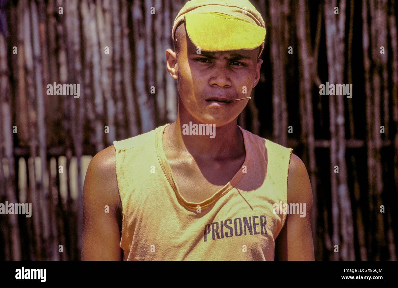 Philippines, Palawan island; Portrait of a prisoner Stock Photo - Alamy