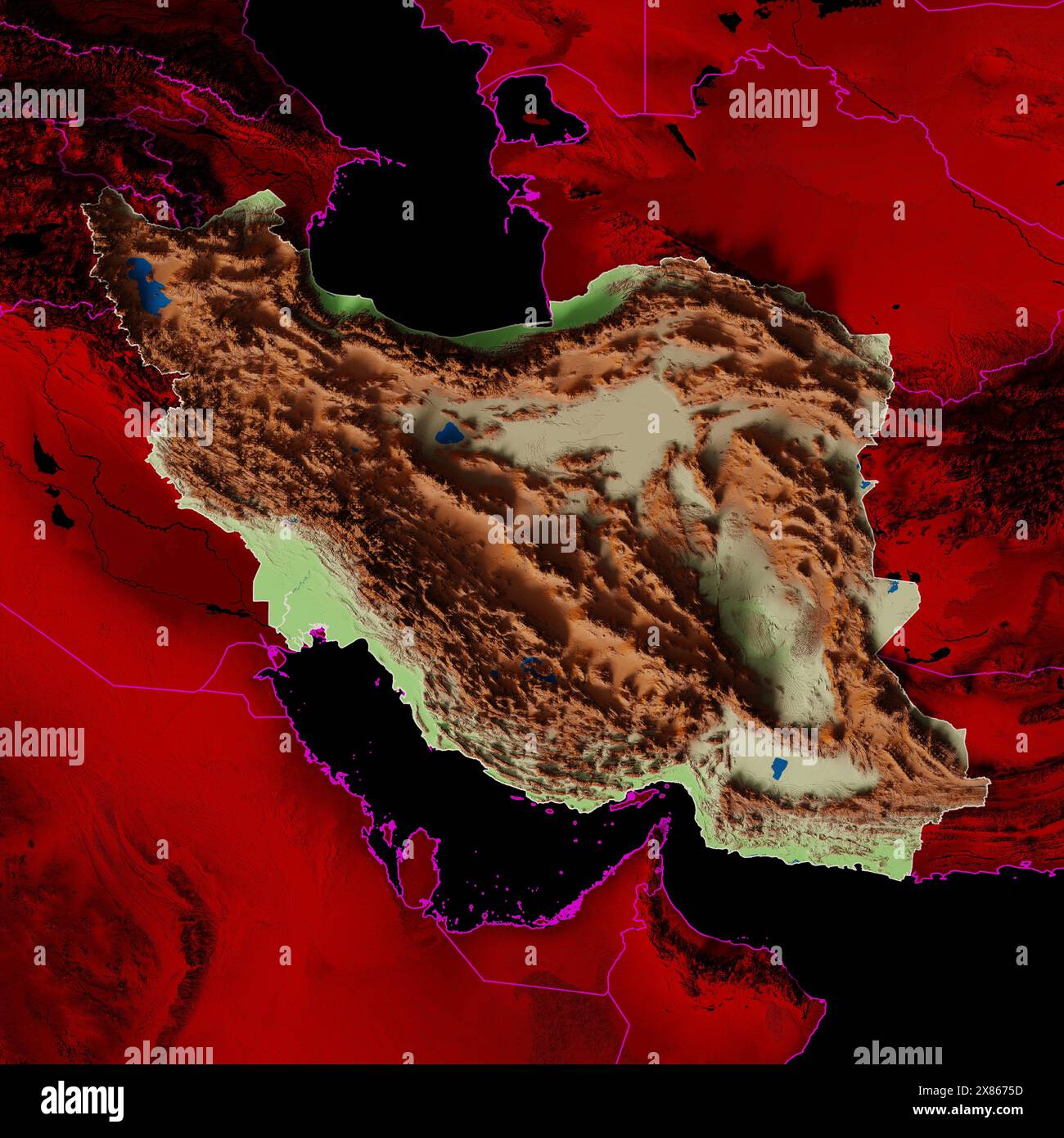 Iranmap hi-res stock photography and images - Alamy