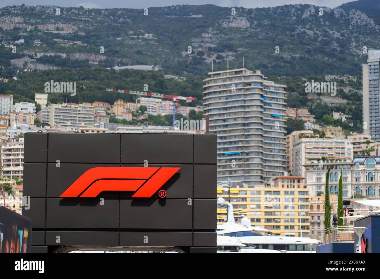 Monaco, Principality Of Monaco. 23rd May, 2024. F1 Logo in Monaco ...