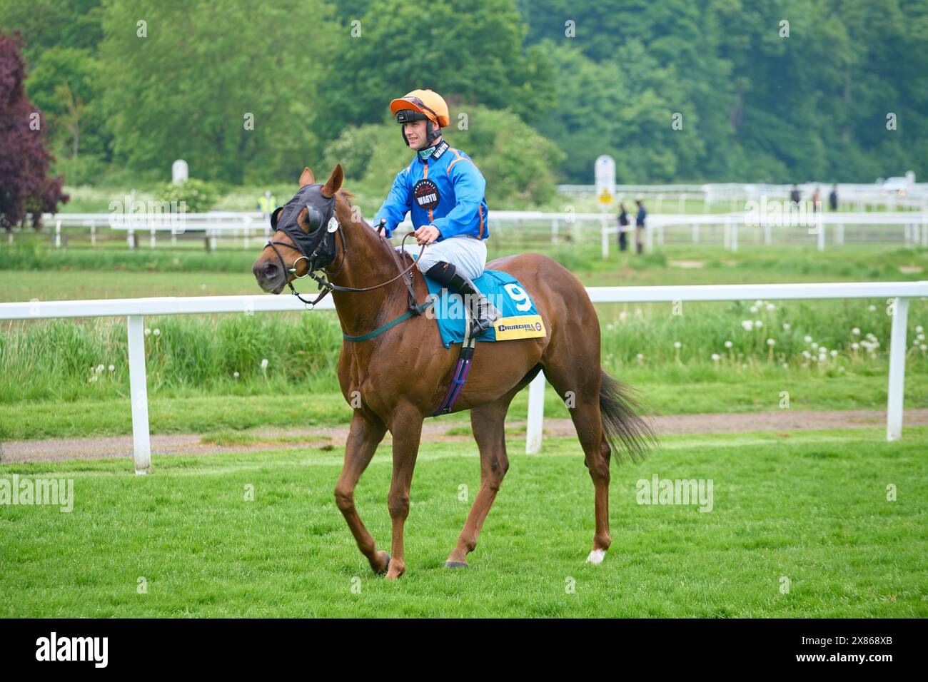 Jockey Jason Hart on Mr Wagyu at York Racecourse Stock Photo - Alamy
