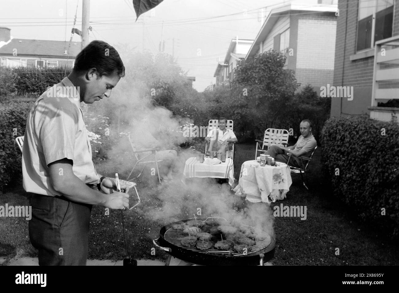 1960s barbecue hi-res stock photography and images - Alamy